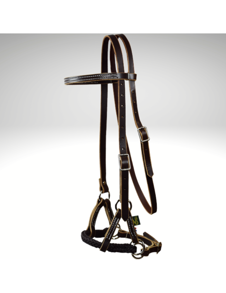 Side-pull cuir polytresse ronde